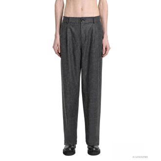 Comme Des Gar&ccedil;ons Pleated Wool Trousers