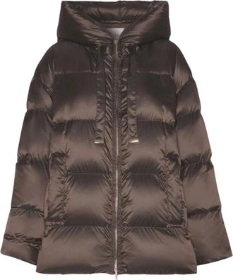 Max Mara Femme, Vestes, Brun, Taille: 40 FR Imbottito corto