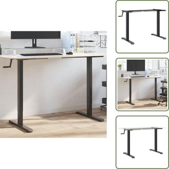 vidaXL The Living Store - Gestell f&uuml;r Sitz-Steh-Schreibtische (94-135)x60x(70-114) cm - Stehpult - Schreibtischgestell - H&ouml;henverstellbar - Einstellbarer