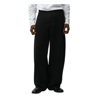 Arte Homme, Pantalons, Noir, Taille: W30 Wide Pantalons