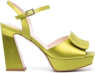 Roger Vivier Sandalen - Sandals Green - Gr. 38,5 (EU) - in Gr&uuml;n - f&uuml;r Damen