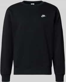Nike Sweatshirt mit Label-Stitching und Rundhalsausschnitt