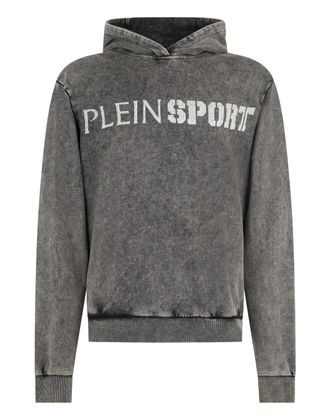 Plein Sport Washed Hoodie Crackle Scratch