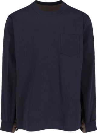 sacai Zweifarbiger Pullover