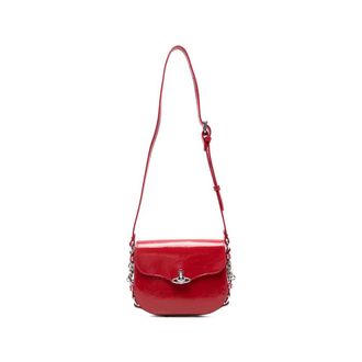 Vivienne Westwood Hunter Orb-plaque Umh&auml;ngetasche - - Bags - Damen - Rot - ONE SIZE