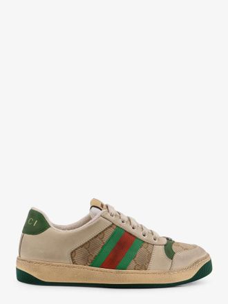 Gucci Screener leather and GG Supreme Fabric sneakers - GUCCI - gender_Woman