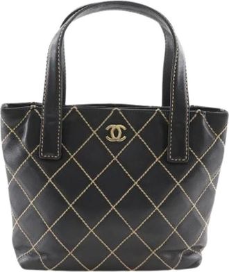 Chanel Sac &agrave; main vintage Pre-owned - Femme - Pre-owned - Noir - Taille: ONE Size