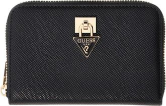 Guess Femme, Accessoires, Noir, Taille: ONE Size Patsie SLG Zip Around Wallet