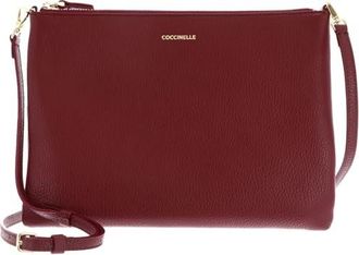 Coccinelle Cuir sac &agrave; &eacute;paule bandouli&egrave;re Best Crossbody Bag Ribes framboise