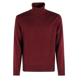 Altea Maglia Collo Alto Merino - - Knitwear - Herren - Rot - M