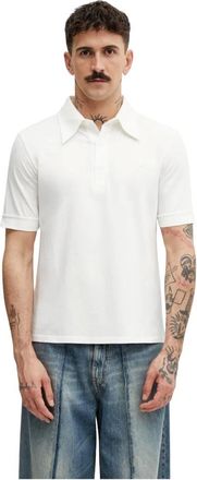 Maison Margiela Homme, Tops, Blanc, Taille: XL Polo Chemises