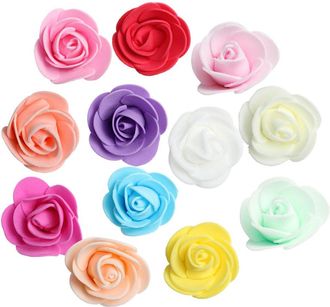 MagiDeal 100x Schaum Blumenköpfe Blütenköpfe Rosenköpfe Streublumen DIY, Gemischt, 3.5cm