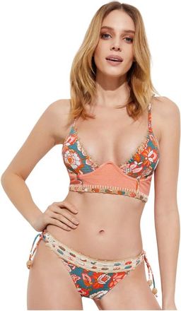 Del Maar Femme, Maillots de bain, Orange, Taille: 36 FR Mullu Bikini Top