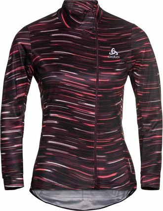 Odlo Damen Radoberteil Langarm mit Reißverschluss ZEROWEIGHT CERAMIWARM, Winetasting, XS