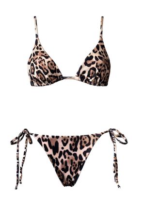 Anekdot Damen vegan Bikini Olbia Triangle Set Leopard