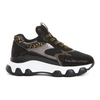 Hogan Black Animalier Sneakers - - Shoes - Damen - Schwarzk - 35 EU