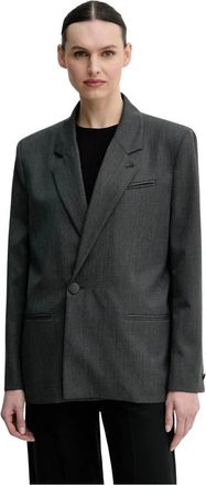 Won Hundred Femme, Vestes, Gris, Taille: 40 FR Blazer en laine