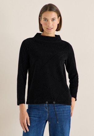 Cecil Langarmshirt mit Struktur-Muster