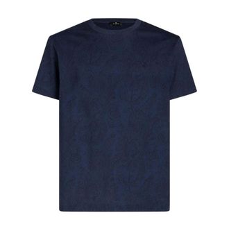 Etro Homme, Tops, Bleu, Taille: XL TEE Roma