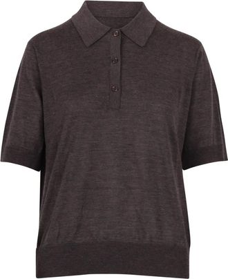 Loulou Studio Femme, Pulls, Brun, Taille: 40 FR Polo en cachemire