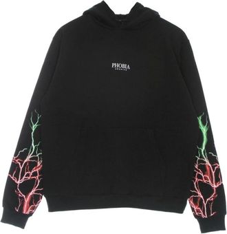 Phobia Archive Homme, Sweatshirts et sweats &agrave; capuche, Noir, Taille: XL Lightning Sweat &agrave; capuche