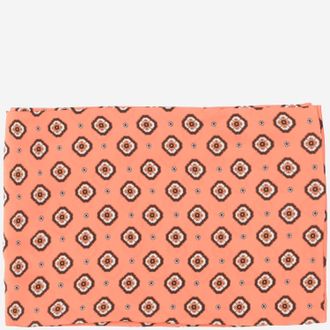 Alberto Biani Womens Floral Pattern Silk Foulard Pink Scarf Scarfs