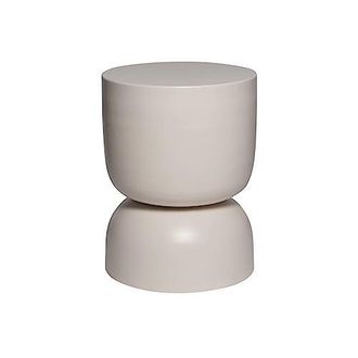 Sweeek Alices Home - Table dappoint. Bout de canapé. Table de Chevet en métal. crème. Madi. Ø32 x H 42cm