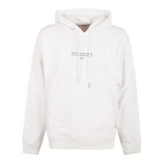 Off-white Hoodie mit Logo-Print und K&auml;ngurutasche - - Sweatshirts & Hoodies - Herren - Wei&szlig; - L