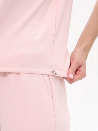 Passioni T-Shirt in rosa mit aufgesetzter Tasche Rosanes Sommershirt mit aufgesetzter Tasche