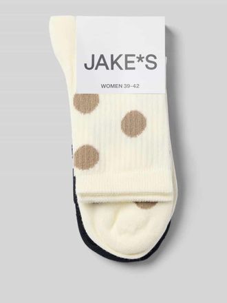 Jake*s Casual Socken im Allover-Look im 2er-Pack