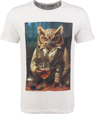 Key Largo Herren, Key Largo Men T-Shirt MT KLRELAXED OWL Round, XL