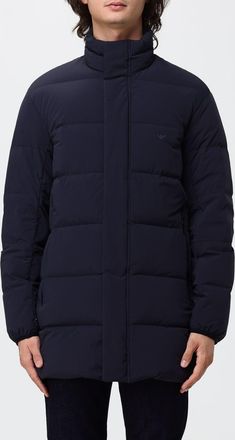 Emporio Armani Doudoune d&eacute;perlante en nylon matelass&eacute; longueur genou