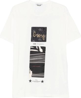 Daniele Alessandrini Homme, Tops, Blanc, Taille: 2XL T-shirt logo