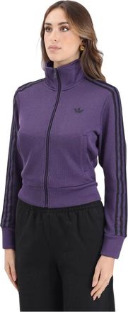 adidas Femme, Pulls, Violet, Taille: 38 FR Firebird Adicolor Knit Zip SweaT-shirt