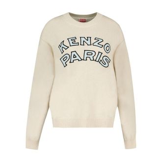 Kenzo Mens Rws Paris Sweatshirt Beige Cotton Sweatshirts
