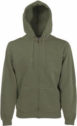 Fruit Of The Loom Premium Hooded Sweat-Jacket 1er Pack, Farbe:Classic Olive;Gr&ouml;&szlig;e:2XL