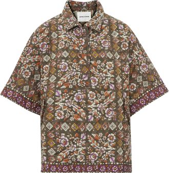 Antik Batik Poncho Matelass&eacute; Flora Antik Batik