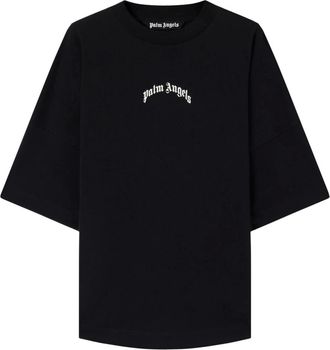 Palm Angels Homme, Tops, Noir, Taille: S Classic Logo Over T-Shirt