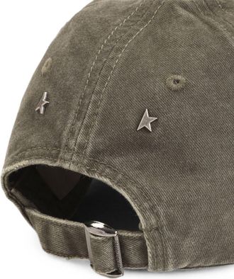 Golden Goose Logo-Embroidered Baseball Cap - Grey