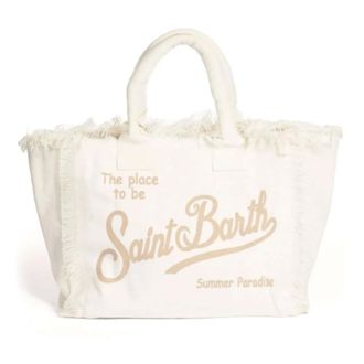MC2 Saint Barth Femme, Sacs, Blanc, Taille: ONE Size Petit Sac en Toile