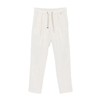 Herno Resort Plisse-Hose mit Kordelzug - - Trousers - Damen - Wei&szlig; - L