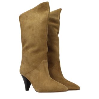 Isabel Marant Womens Brown Leather High Heel Boots