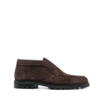 Santoni Klassische Wildleder W&uuml;stenstiefel - - Shoes - Herren - Braun - 43 1/2 EU