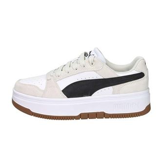 Puma Rebound Femme Low SD Basket, White Black Frosted Ivory, 40.5 EU
