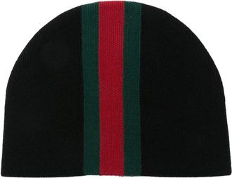 Gucci Web-stripe Beanie Hat