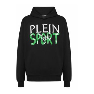 Plein Sport Homme, Sweatshirts et sweats &agrave; capuche, Noir, Taille: M SweaT-shirt &agrave; capuche