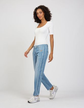 Gang 94NADIA STRIPE - cropped boyfriend fit Jeans