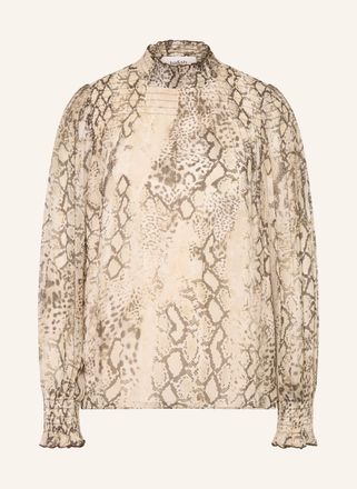 BA&SH Ba&Sh Blusenshirt Shamy Mit R&uuml;schen Und Plissees beige