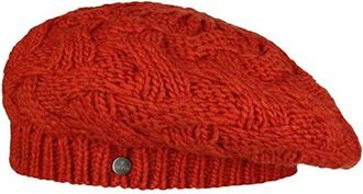 Lierys B&eacute;ret en Tricot Jesila Femme - Made in Germany Bonnet pour lhiver Laine Automne-Hiver Hiver - Taille Unique Orange