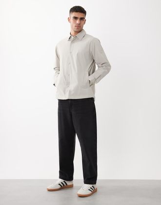 Boss Orange by Hugo Boss Leldon - Hemdjacke in Hellgrau